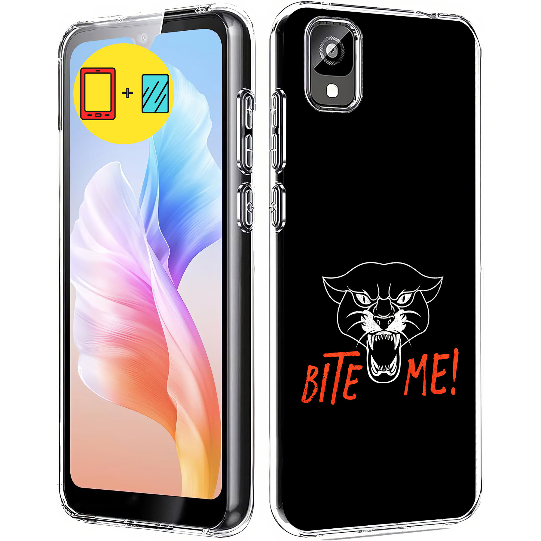 TalkingCase Slim Fit Phone Case Made for TCL 30 Z / 30 LE, Bite Me ...