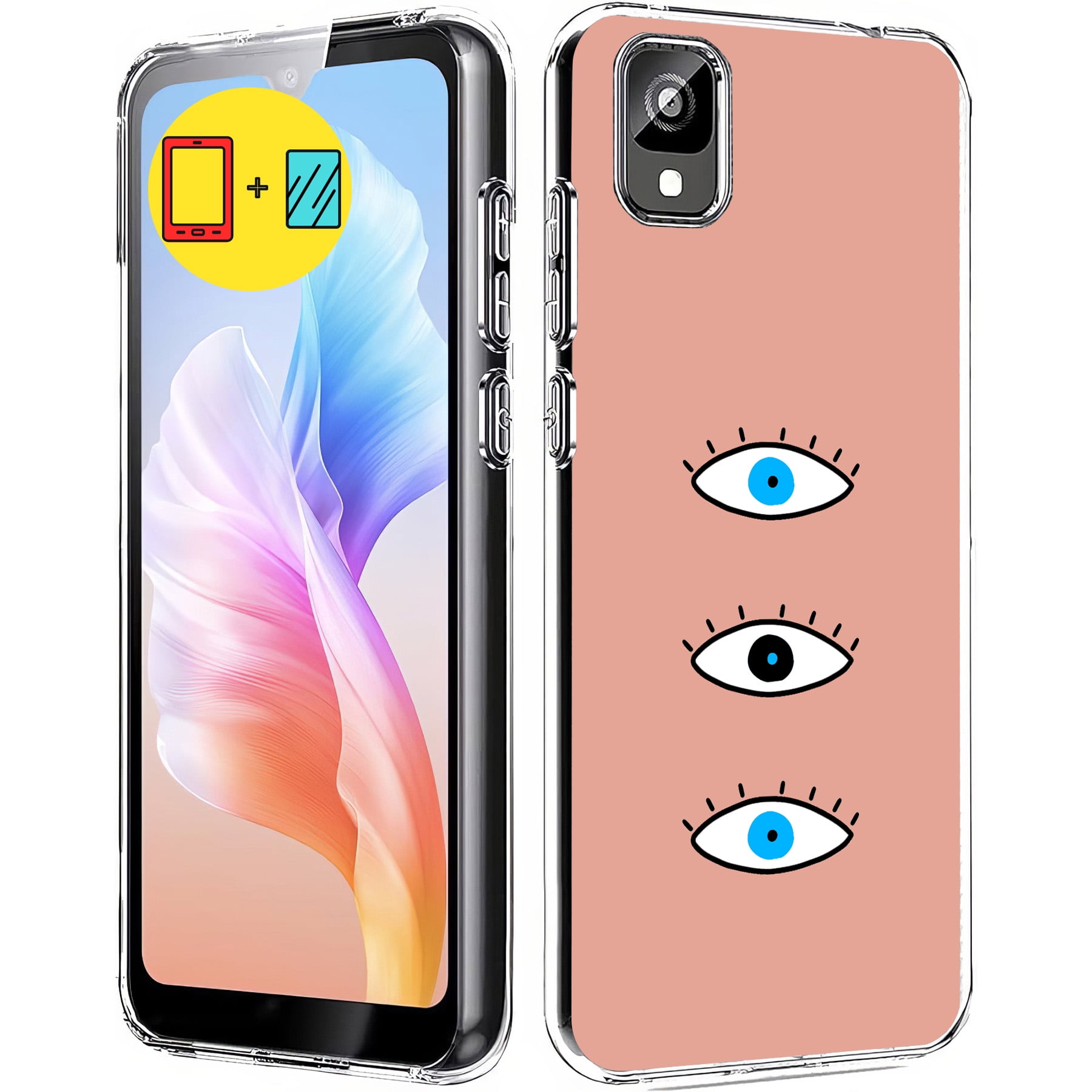TalkingCase Slim Fit Phone Case Made for TCL 30 Z / 30 LE, Evil Eye ...