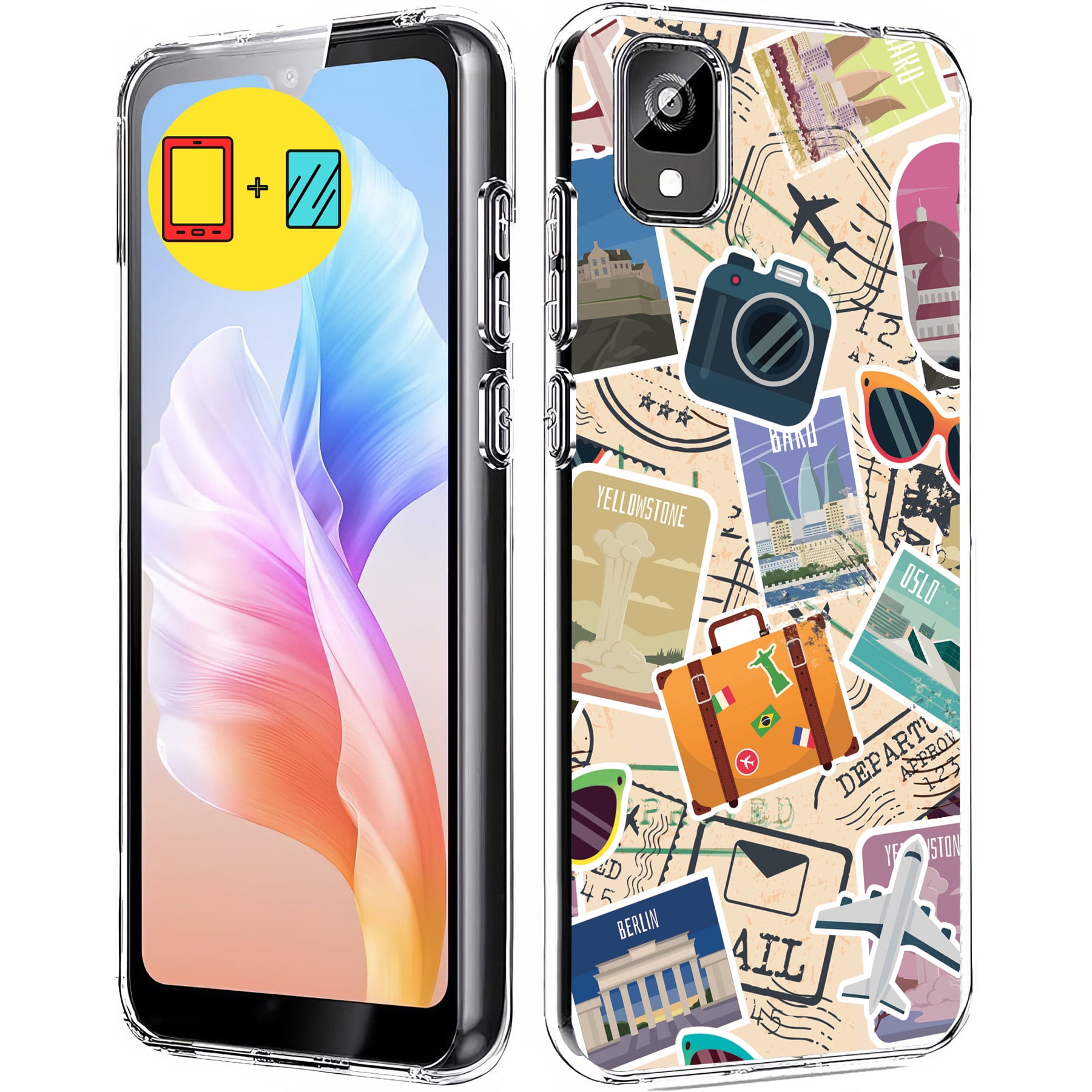 TalkingCase Slim Fit Phone Case Made for TCL 30 Z / 30 LE, Travel ...