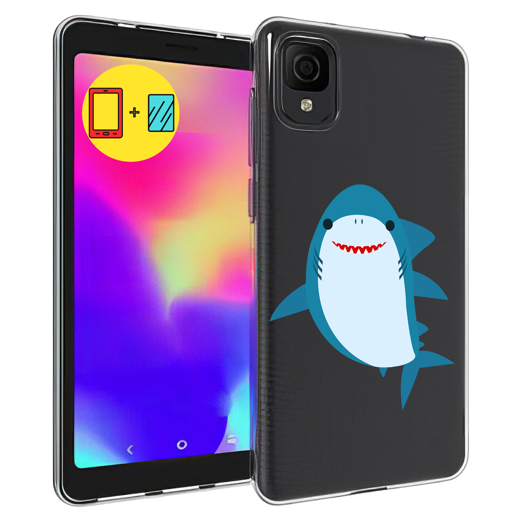 TalkingCase Slim Fit Phone Case Made for TCL ION Z, Cute Baby Shark ...