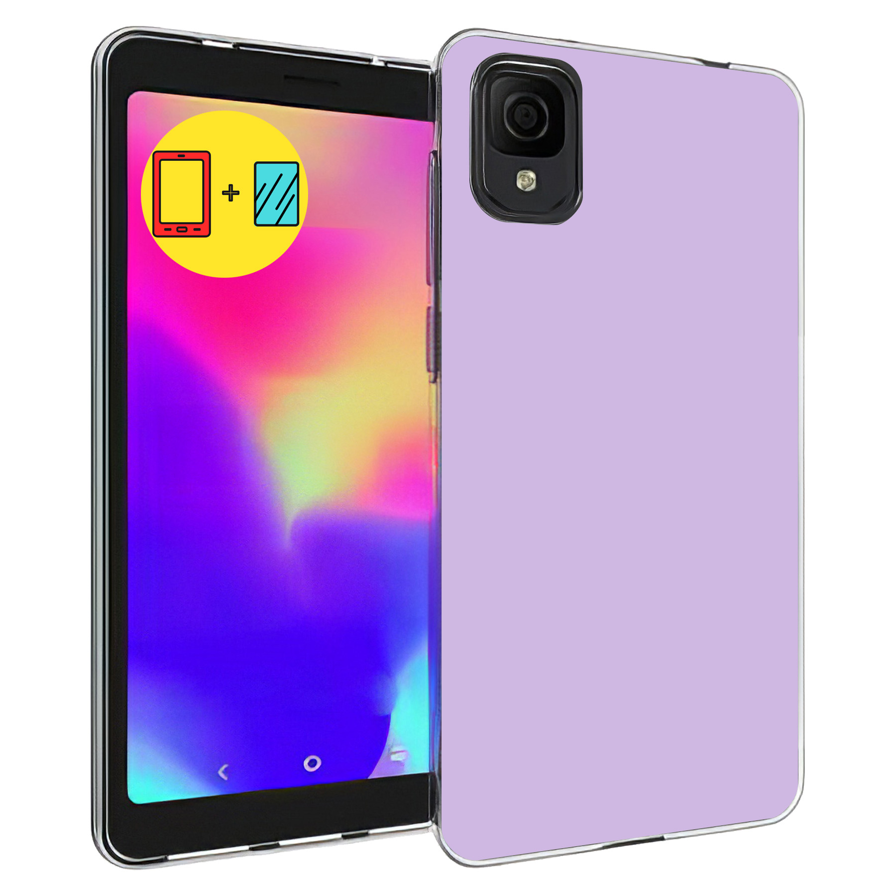 TalkingCase Slim Fit Phone Case Made for TCL ION Z, Pastel Purple Print ...