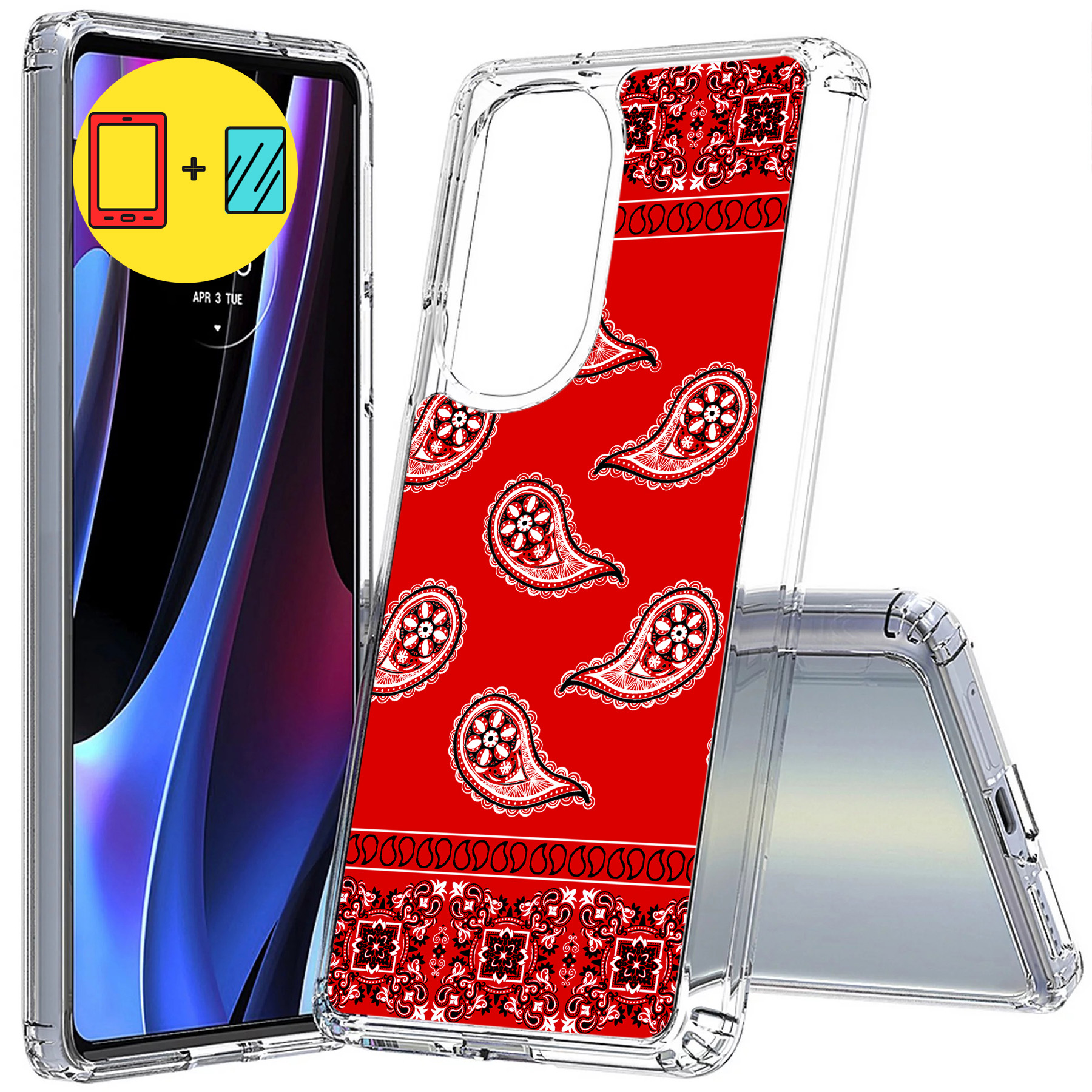 TalkingCase Slim Phone Case Compatible for Motorola Edge 2022, Classic ...