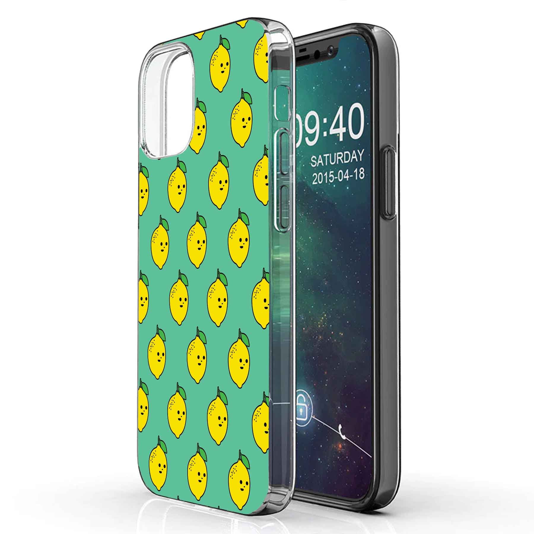 TalkingCase Slim Phone Case Compatible for Apple iPhone 12 Mini, Lemon ...