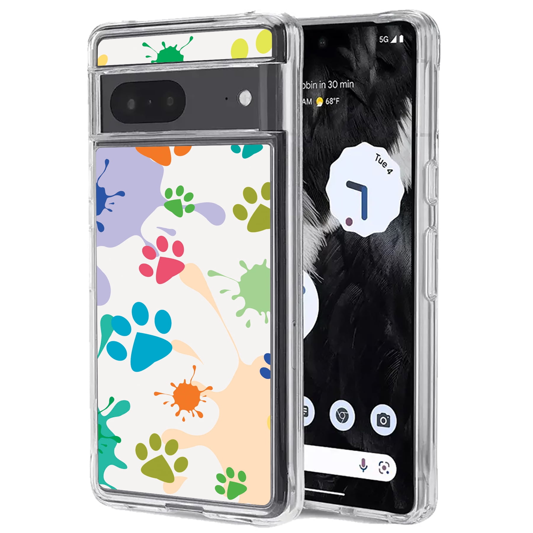 TalkingCase Slim Phone Case Compatible for Google Pixel 7, 6.3", Paw ...