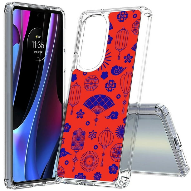 TalkingCase Slim Phone Case Compatible for Motorola Edge 2022, Chinese New Year 2 Print, Light ...