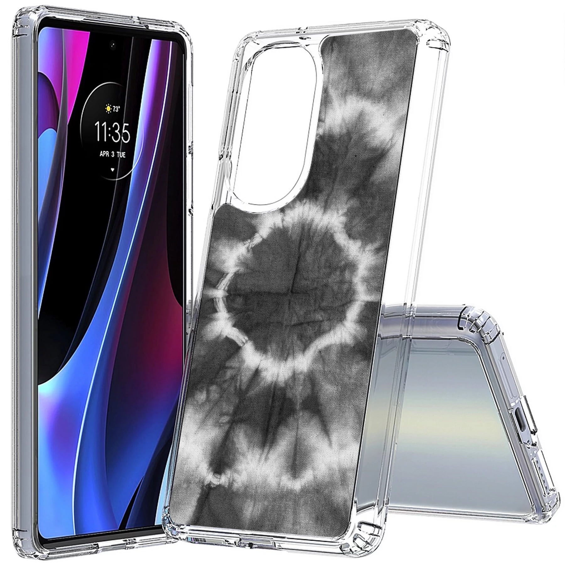 TalkingCase Slim Phone Case Compatible for Motorola Edge 2022, Tie Dye ...