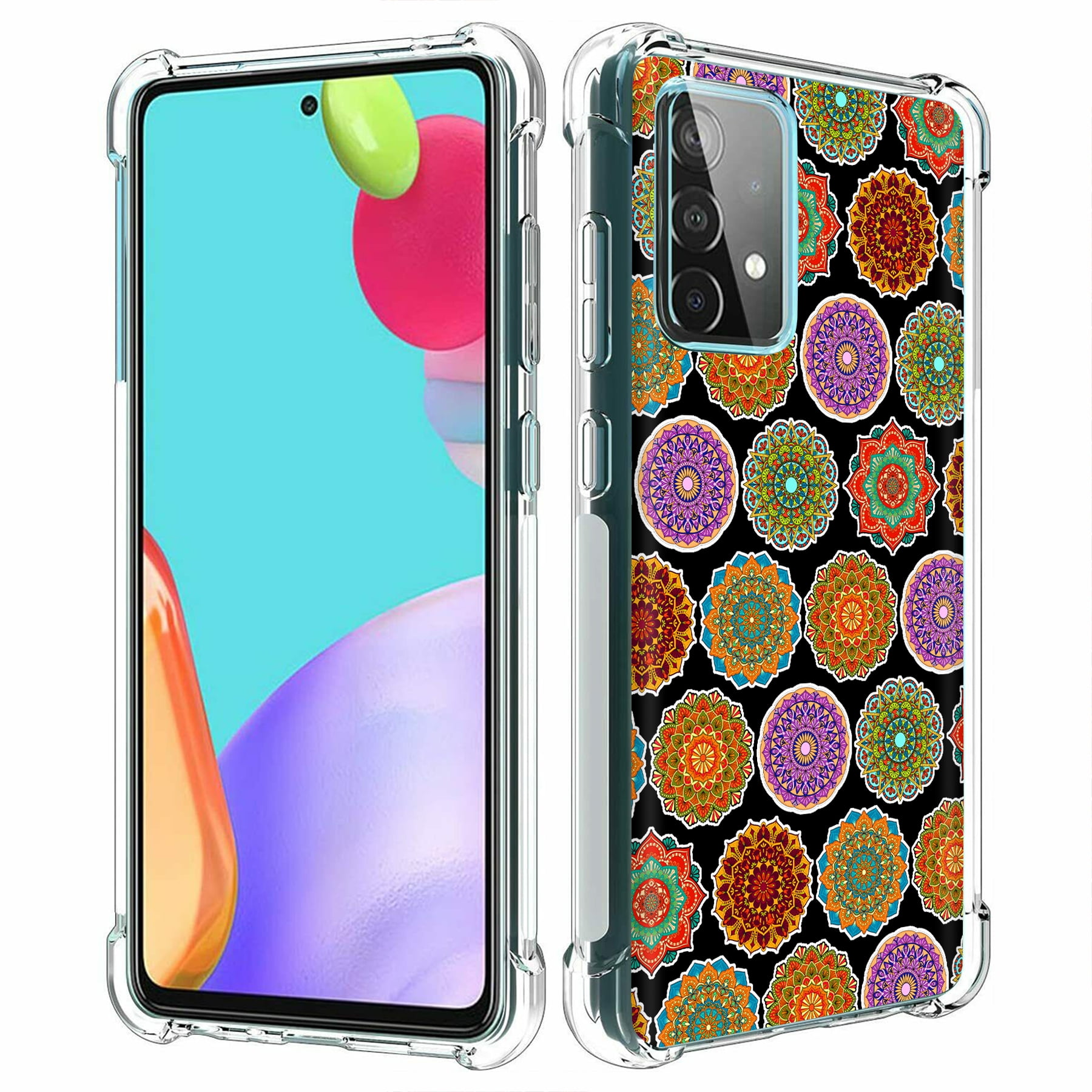 TalkingCase Slim Phone Case Compatible for Samsung Galaxy A53 5G, Colorful Mandala Print ...
