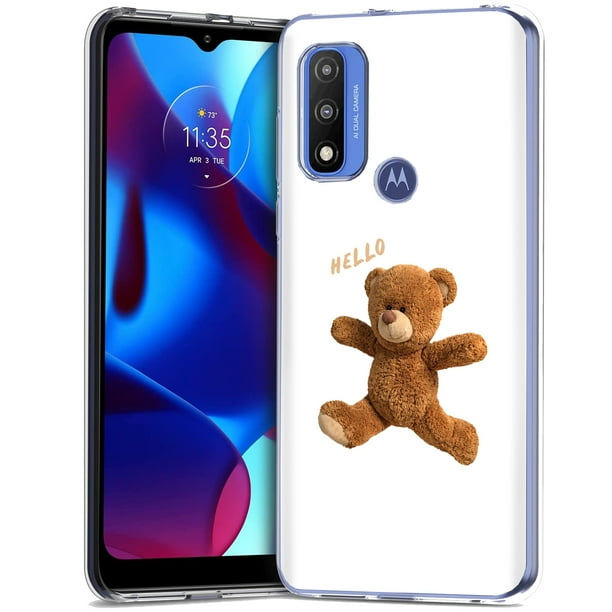 TalkingCase Thin Slim Case Cover Compatible for Motorola Moto G Pure/G Power (2022), Hello Teddy ...