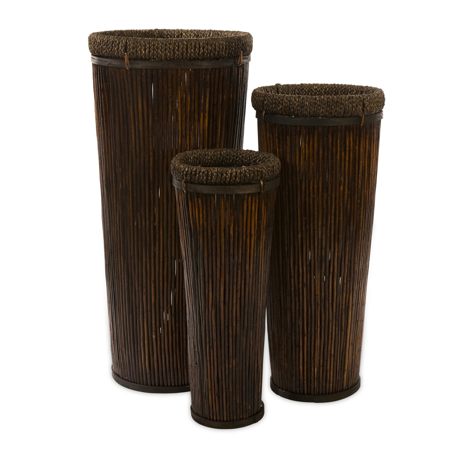 Tall 3 Piece Round Pot Planter Set by IMAX - Walmart.com