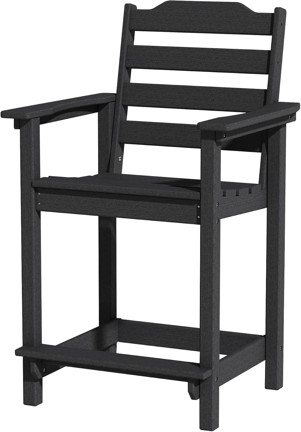 Tall Adirondack Chair, 24 inches HDPE Bar Height Outdoor Chair, All ...