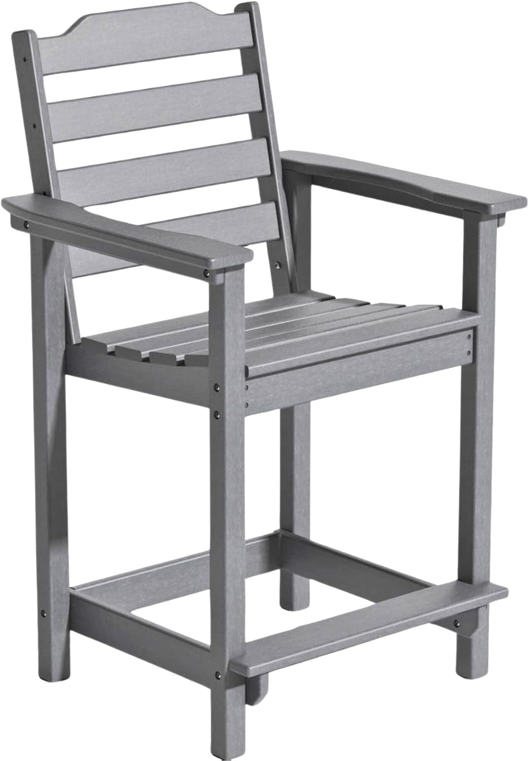 Tall Adirondack Chair, 24 inches HDPE Bar Height Outdoor Chair, All ...