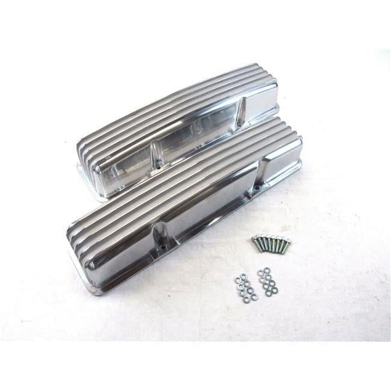 Tall Aluminum Finned Valve Cover without Hole for 1958-1986 SBC ...