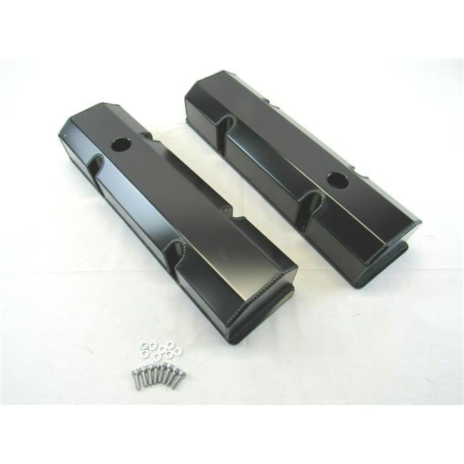 Tall Aluminum Valve Cover Flat Top Short Bolts with Holes for 1958-1987 ...
