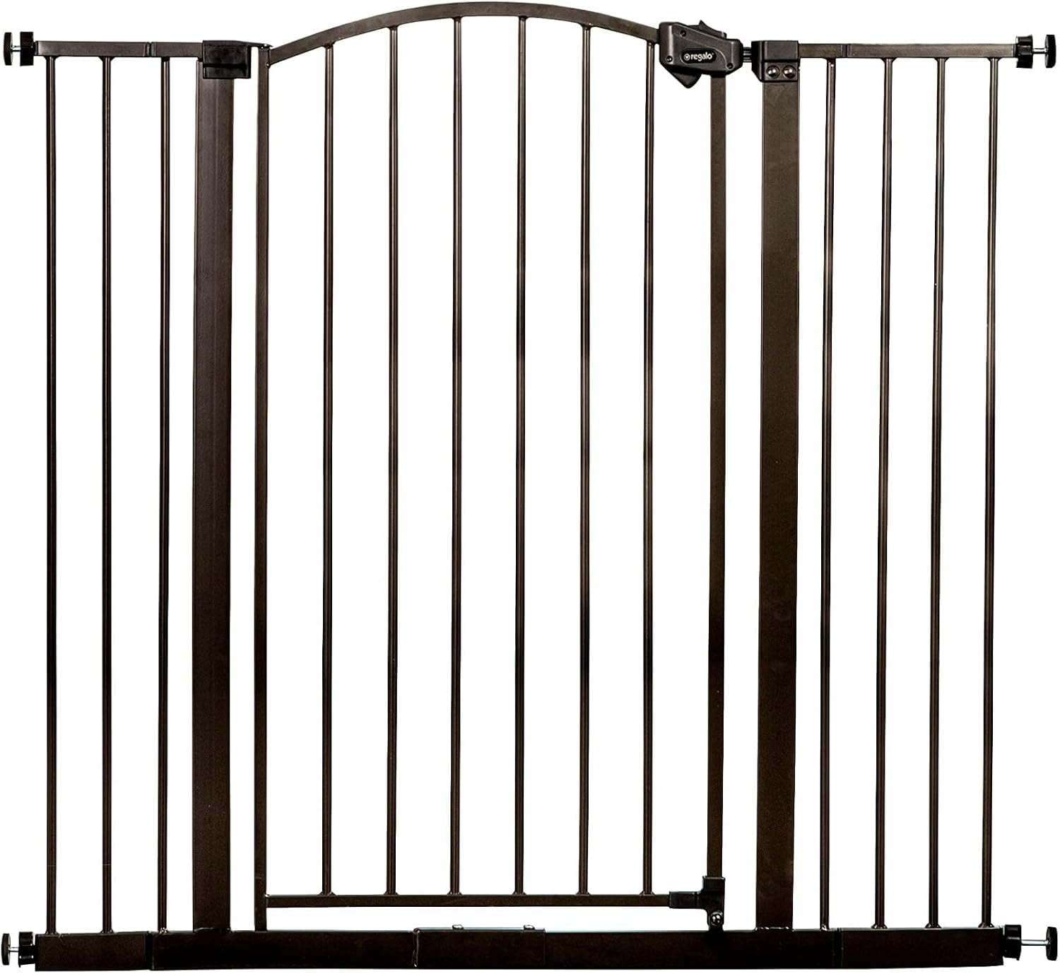 Tall Arched Décor Walk Thru Baby Gate, Includes 4-Inch Extension Kit, 4 ...