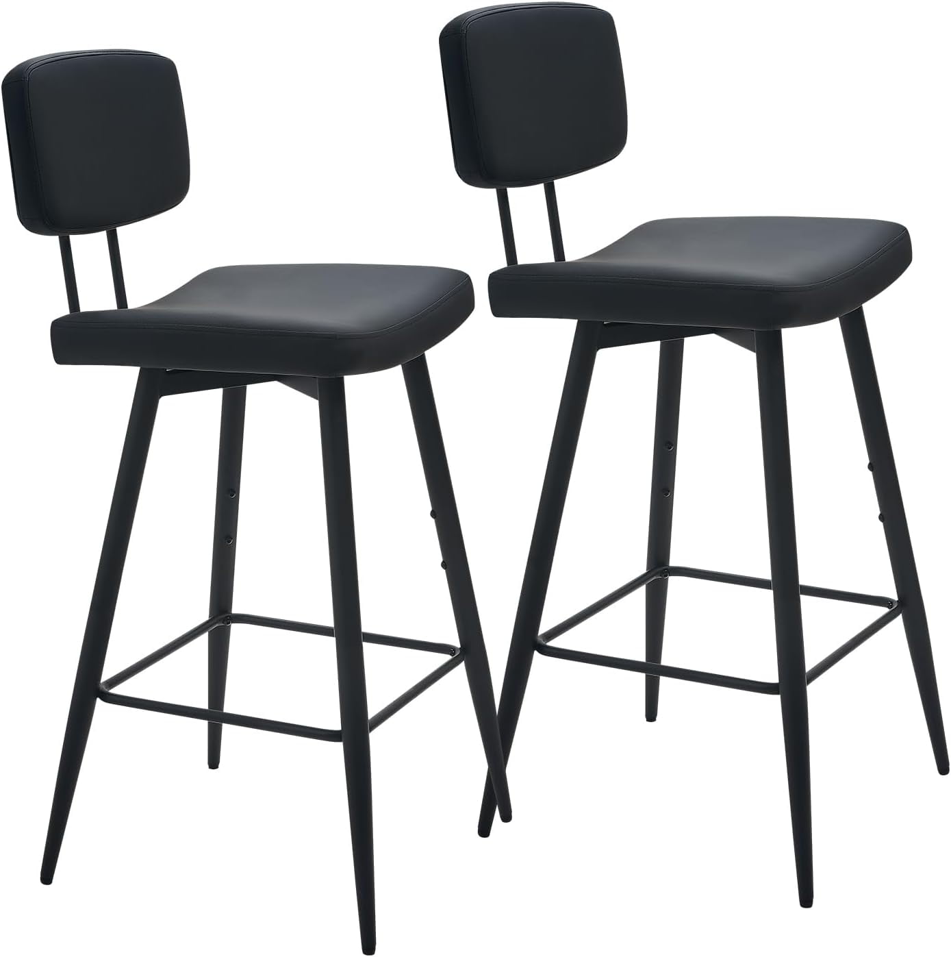 Tall Bar Stools Set of 2, 30 Inch High Counter Height Barstools with ...
