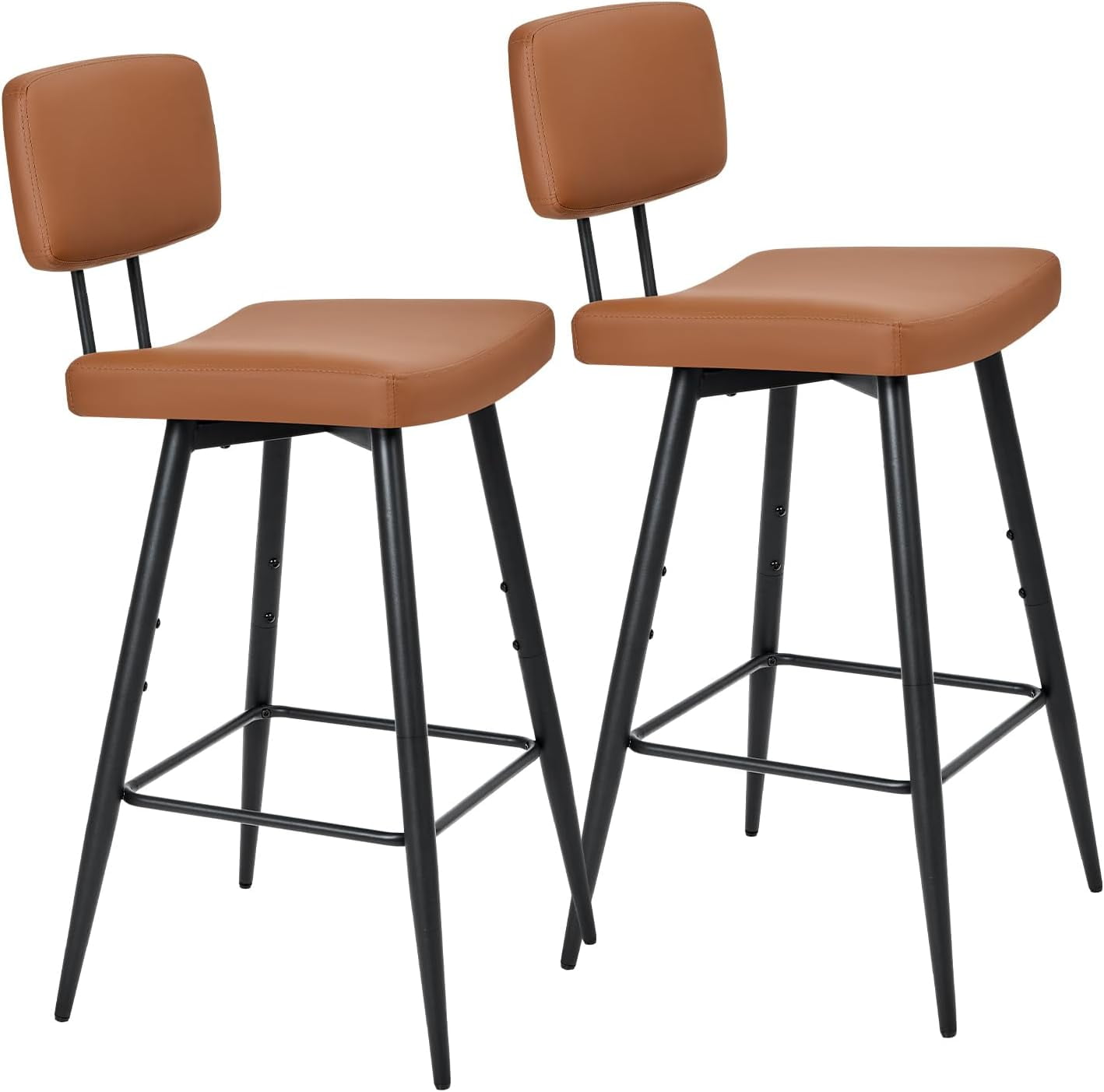 Tall Bar Stools Set of 2, 30 Inch High Counter Height Barstools with ...