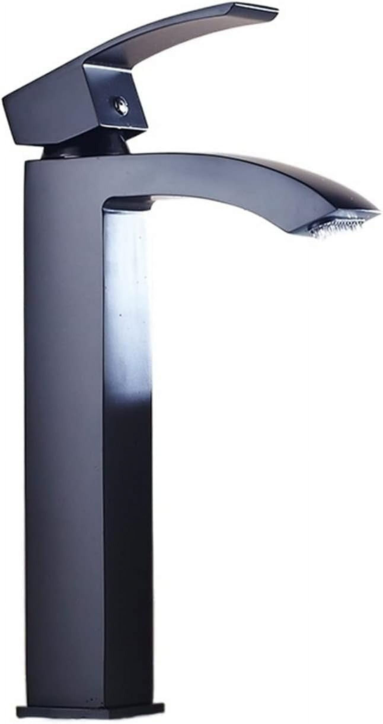 Tall Basin Faucet Waterfall Bathroom Faucet Single Handle Basin Mixer ...