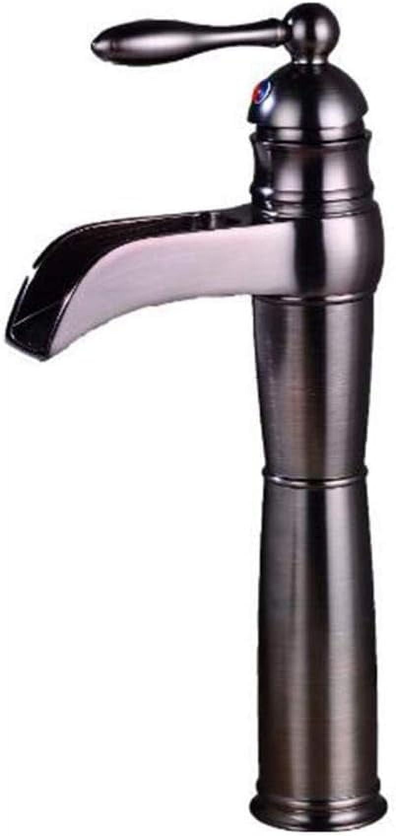 Tall Basin Mixer Tap Waterfall Bathroom Sink Taps Hot and Cold Mixing ...