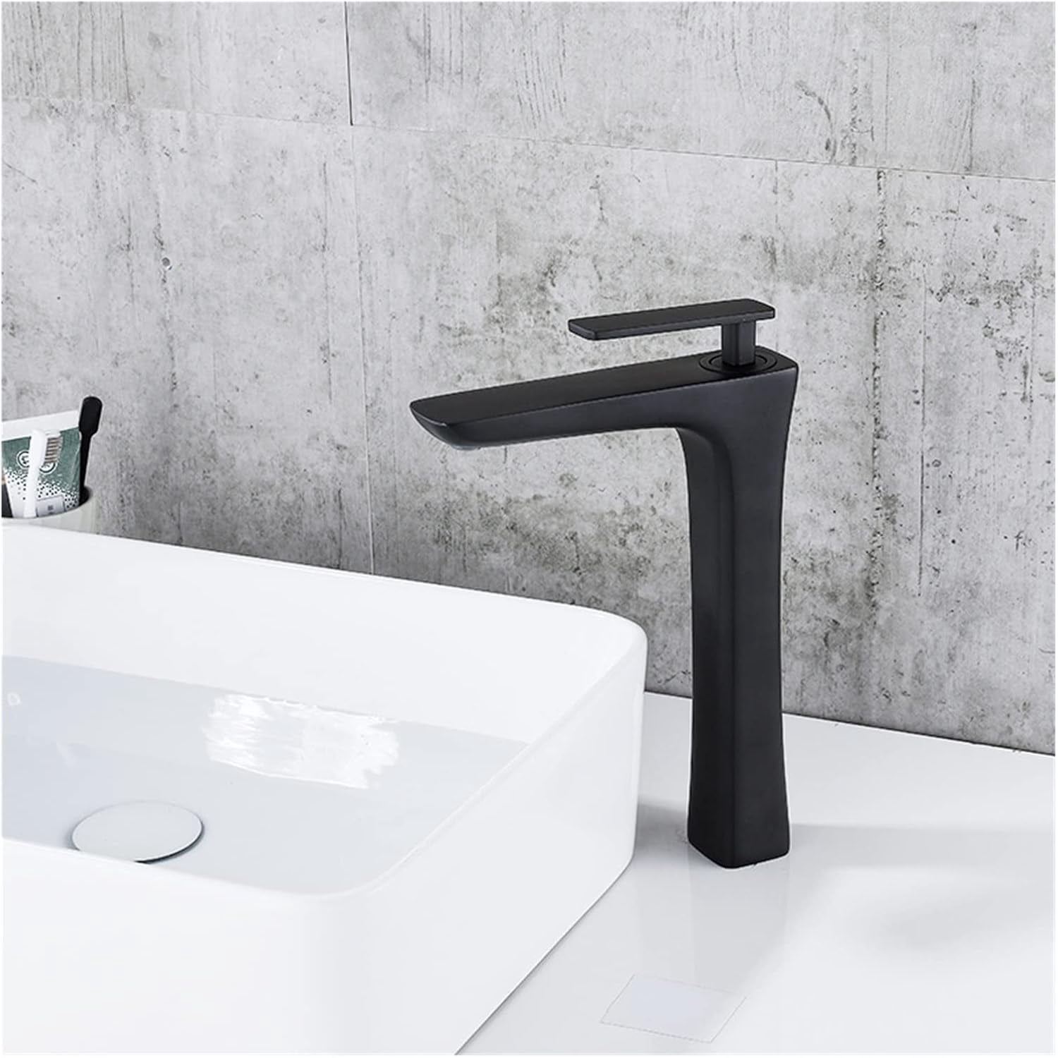 Tall Bathroom Basin Faucet Single Lever Hot and Cold Mixer Faucets ...