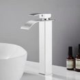 Tall Bathroom Faucets Hot & Cold Waterfall Above Counter Sink Faucet ...