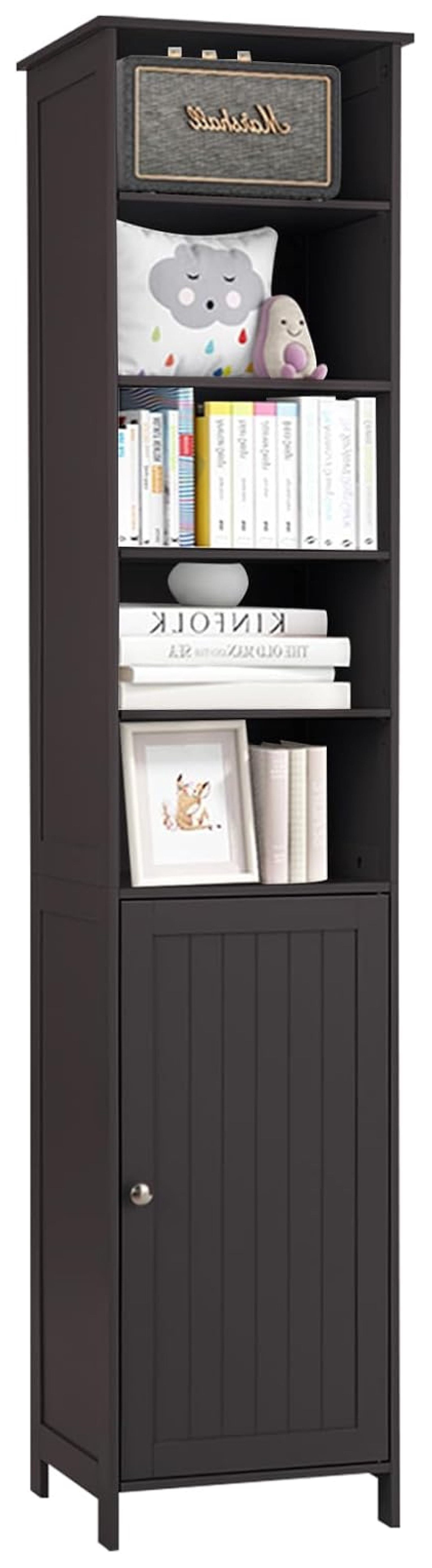 Tall Bathroom Storage Cabinet, 72” Slim Bathroom Cabinet Organizer with ...