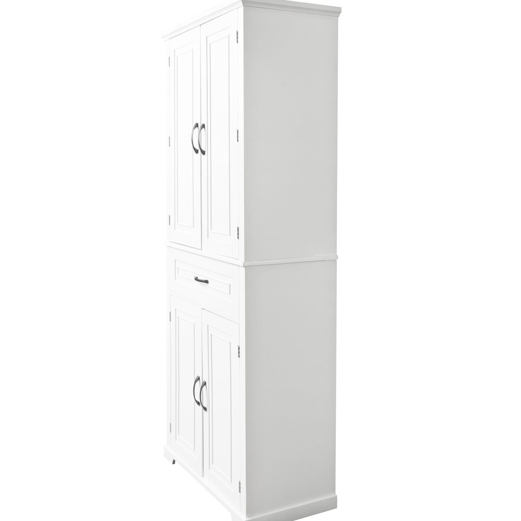 Tall Bathroom Storage Cabinet With Doors And Drawer - White For Robust ...