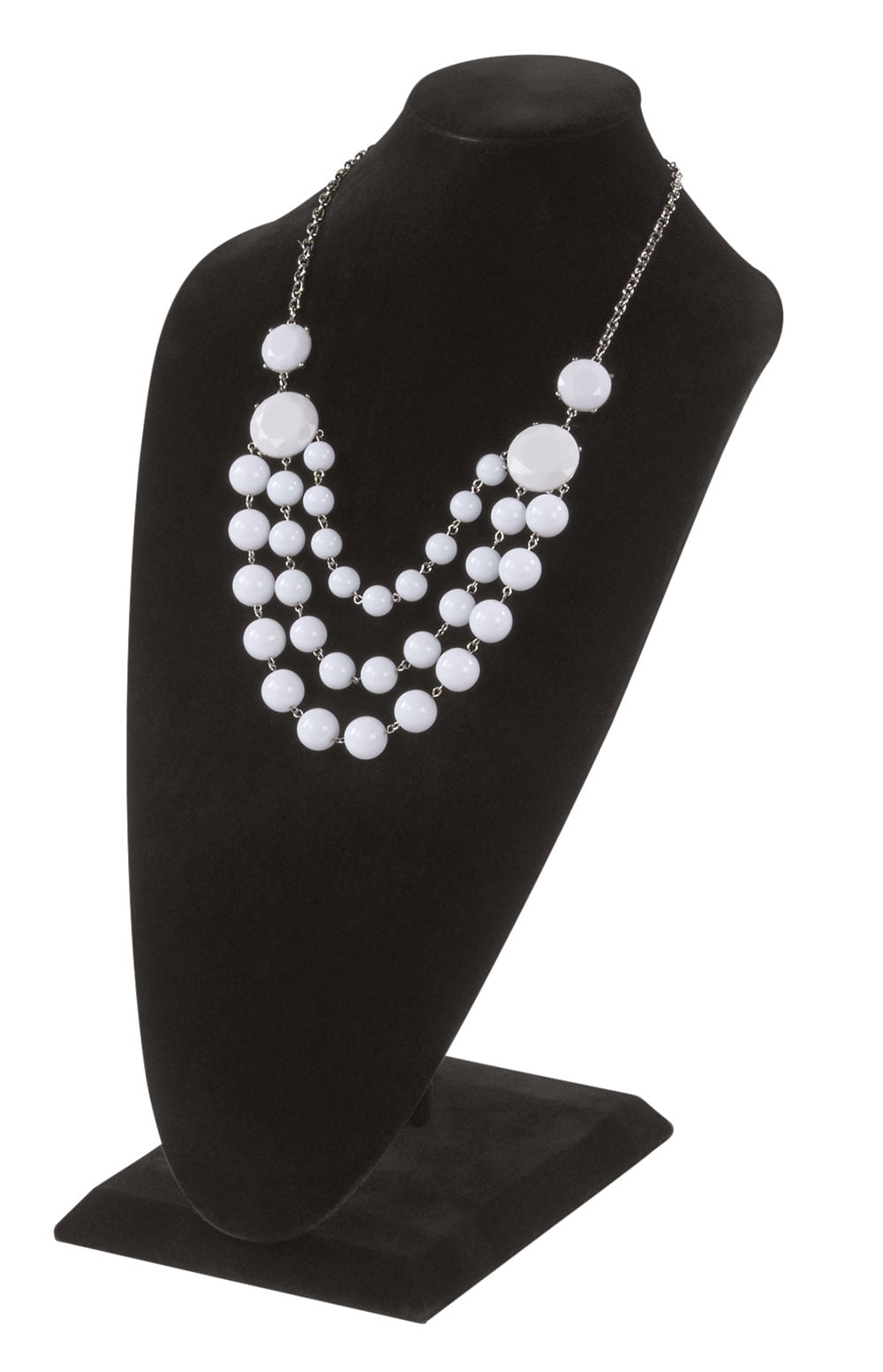 SSWBasics Tall Black Velvet Necklace Display - 18"H (Black Velvet ...