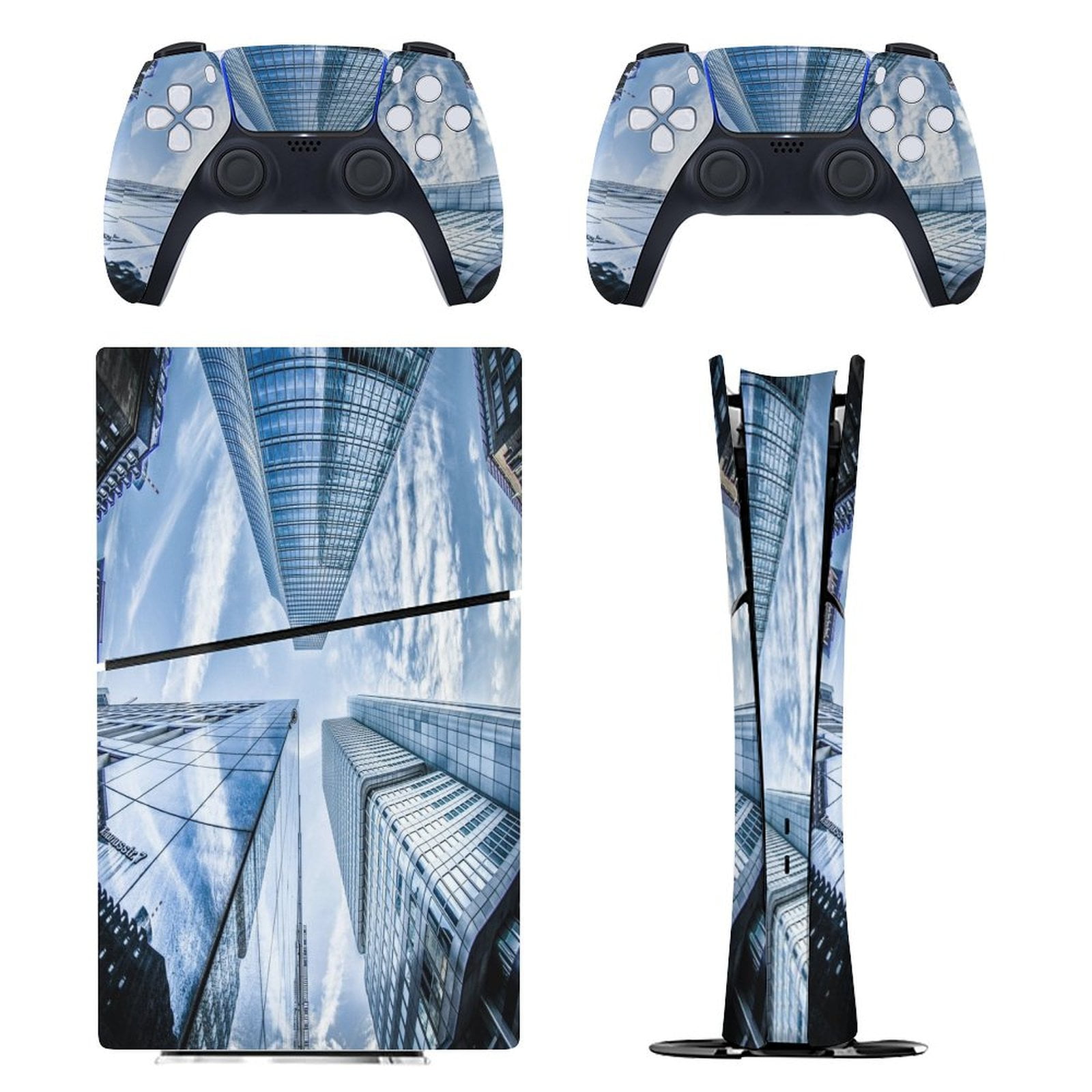 Tall Buildings Under The Blue Sky PS5/PS5 Slim Digital Disc Skin ...