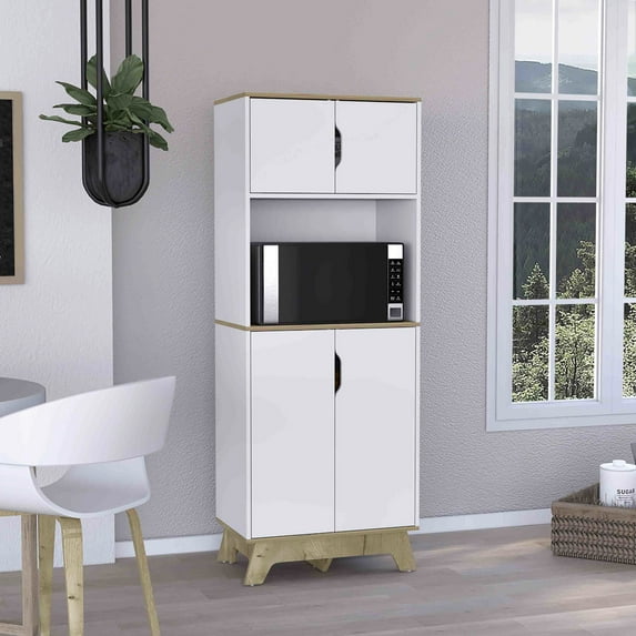 Tall Cabinet Structure - Double - Door Feature - Microwave Placement ...