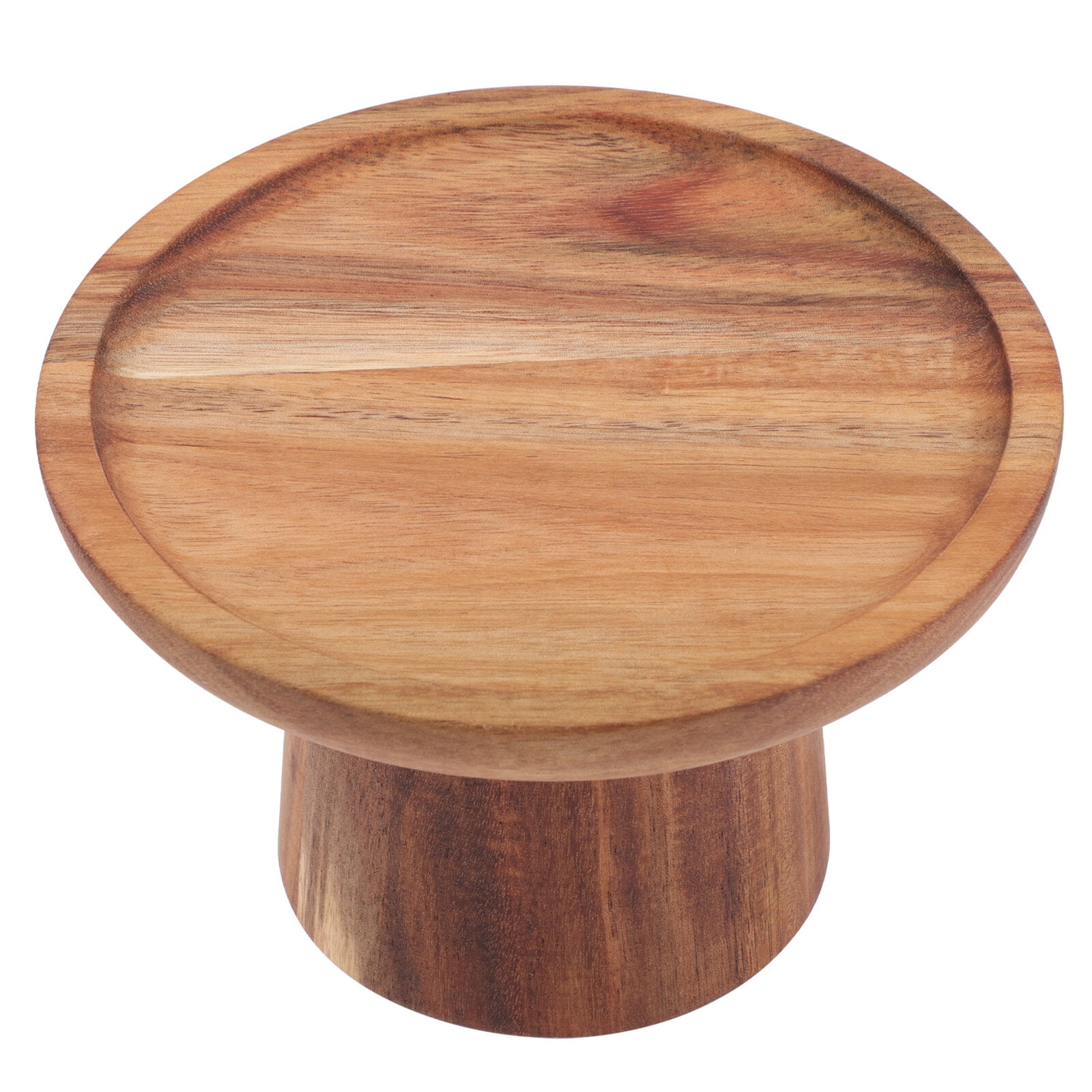 Tall Cake Pan Wood Food Plate Foretaste Tray Dessert Display Rack ...