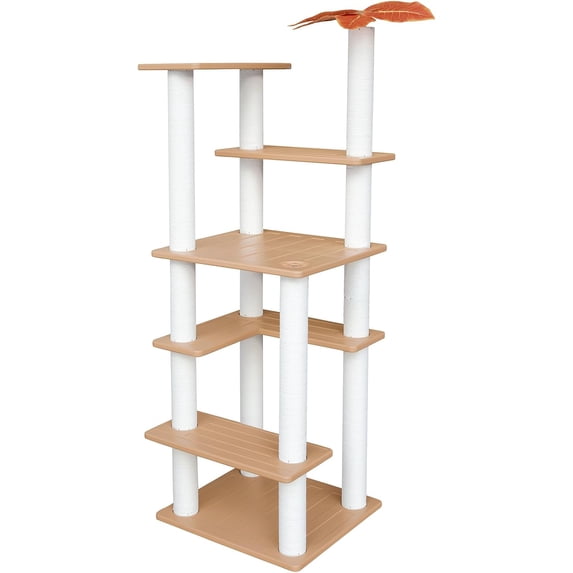 Tall Cat Tree for Outdoor and Indoor Cats, Weatherproof Large Outdoor ...