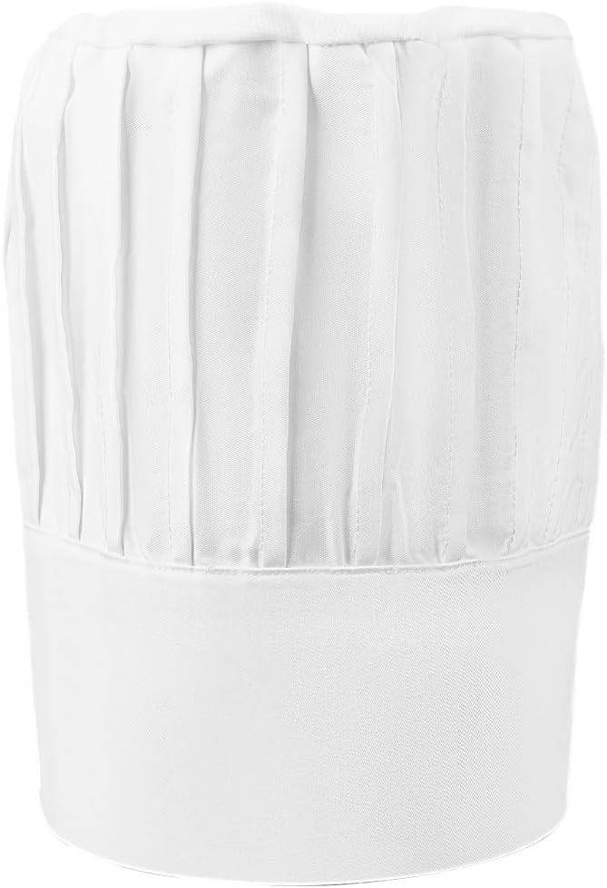 Tall Chef Hat Adult Adjustable Elastic Baker Kitchen Catering Wear ...