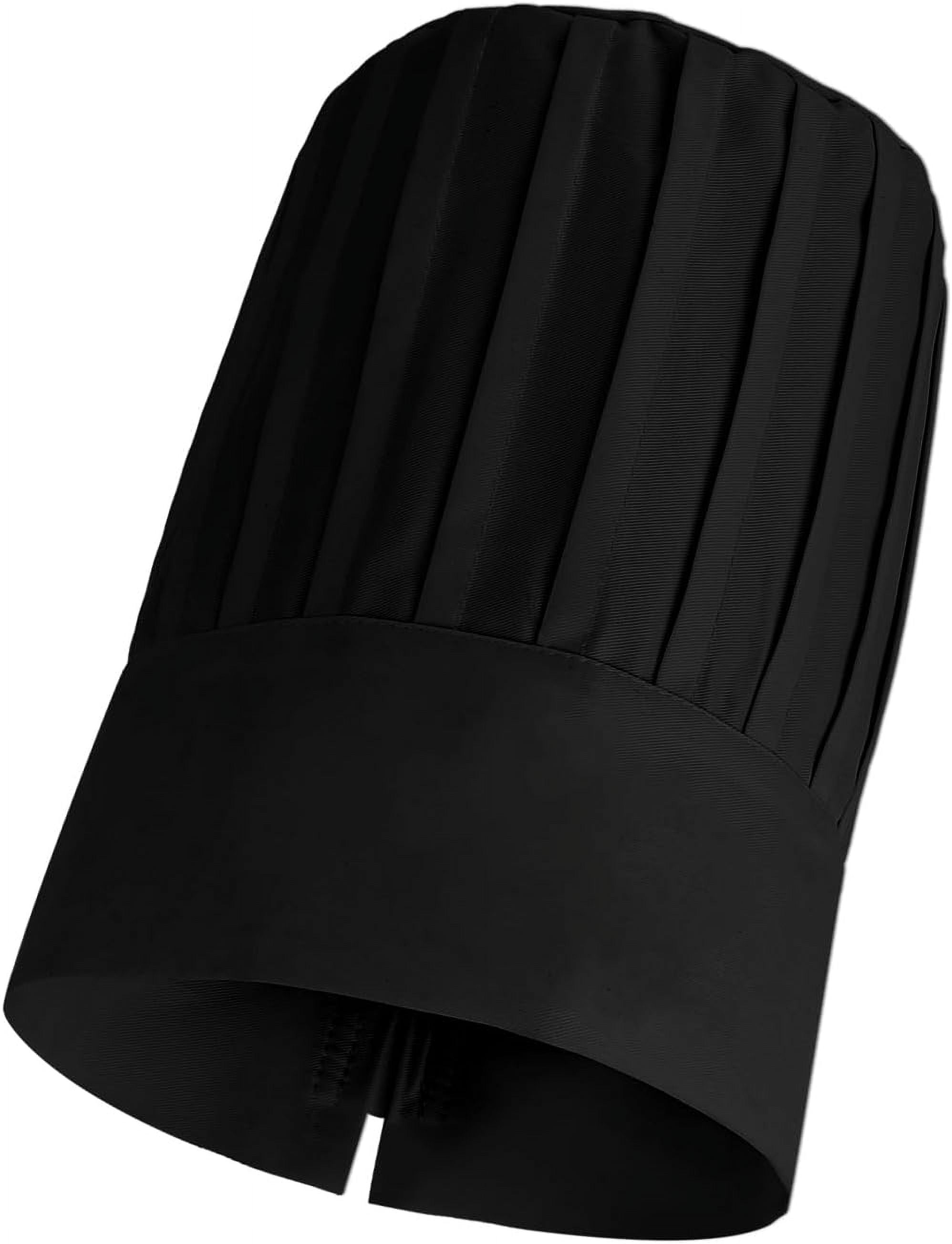 Tall Chef Hat Black Hibachi Chef Hat Cooking Cap for Adults, Adjustable ...