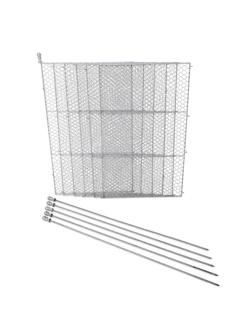 Tall Chicken Wire Critter Fence with Gate - Walmart.com