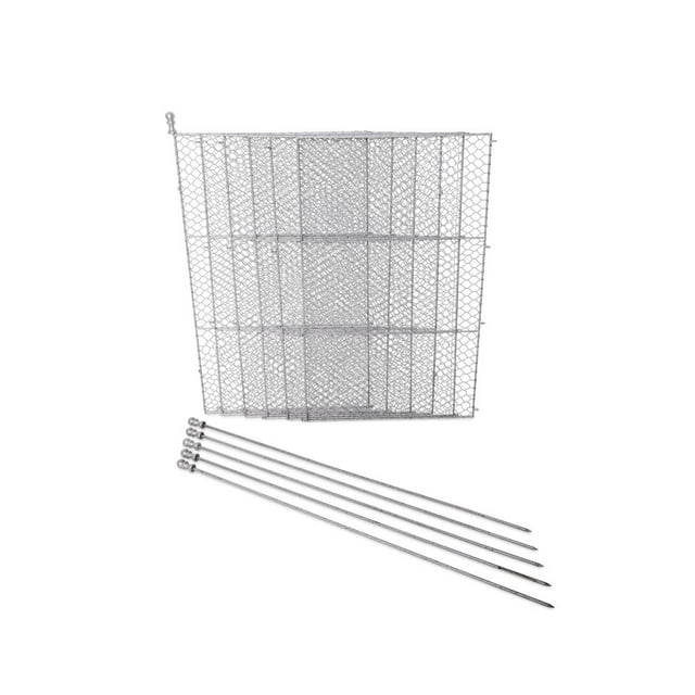 Tall Chicken Wire Critter Fence with Gate - Walmart.com