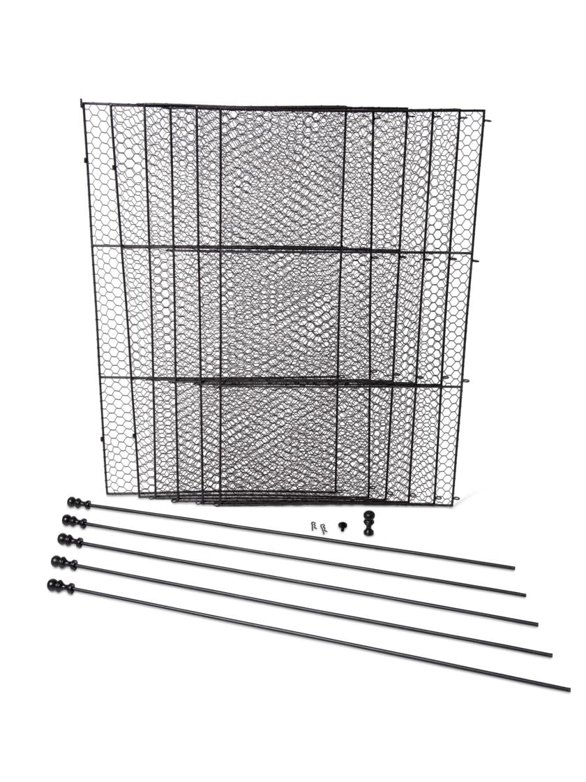 Tall Chicken Wire Critter Fence with Gate - Walmart.com