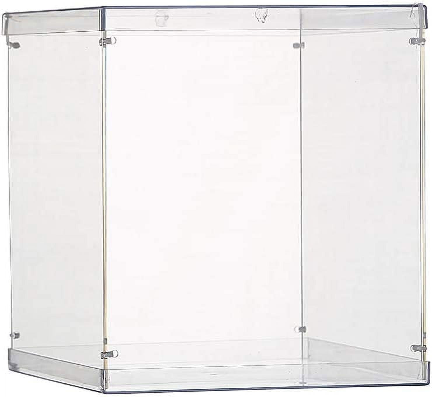 Tall Clear Mirror Display Box Holder Flower Riser Vase Centerpiece ...