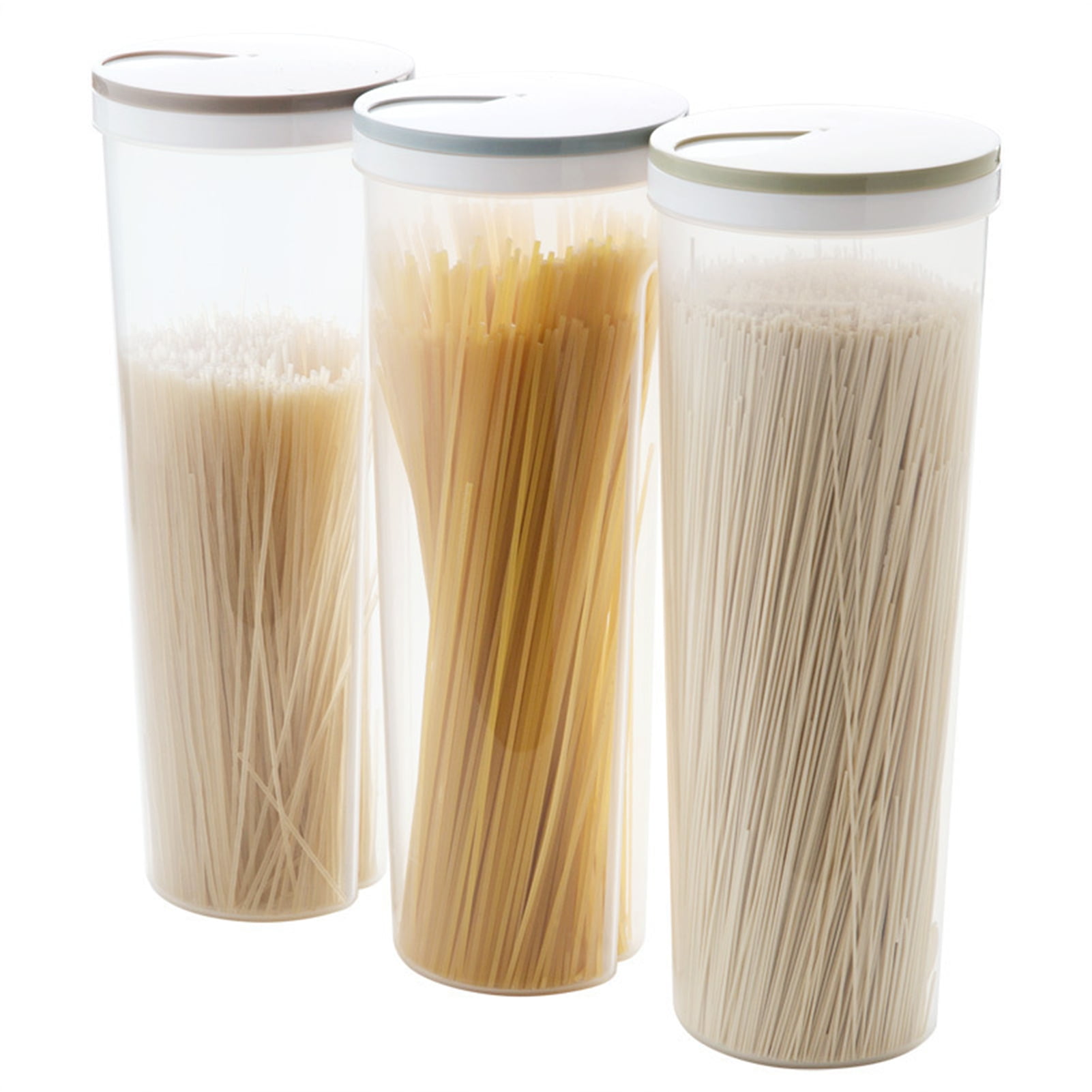 Tall Clear Spaghetti Storage Jar - BPA-Free, Large Capacity, Airtight ...