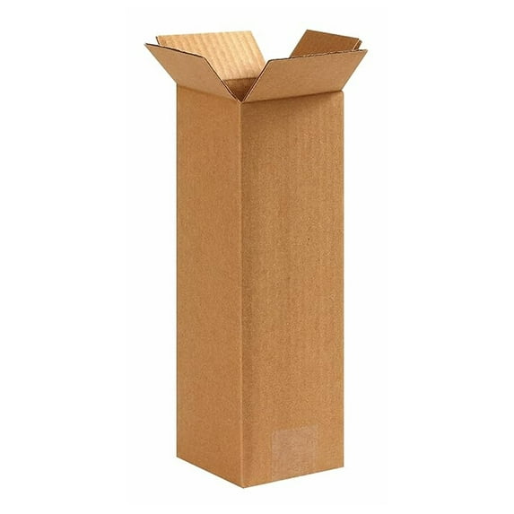 Tall Corrugated Boxes 4x4x12 - Shipping Boxes, Packing Boxes, Moving ...