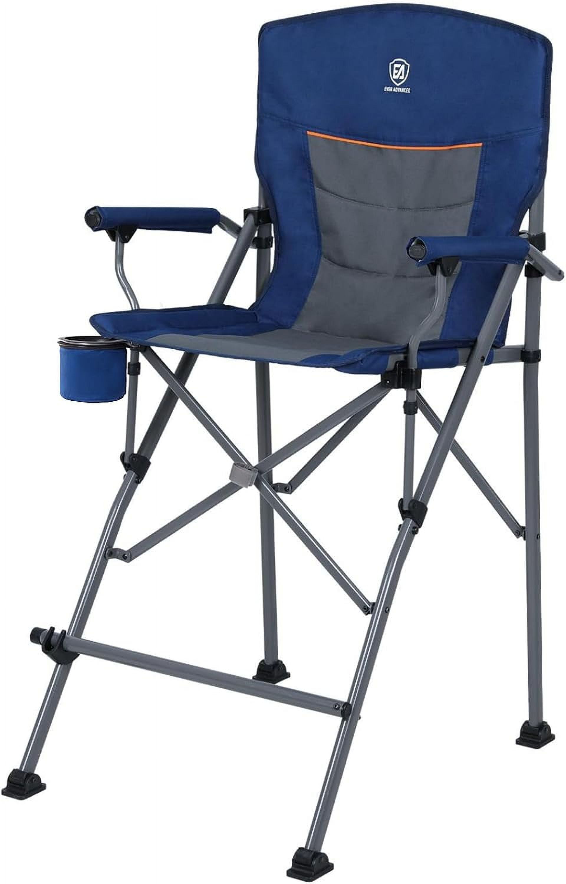 Tall Directors Chair with Cup Holder 31", Bar Height Folding Chair for ...