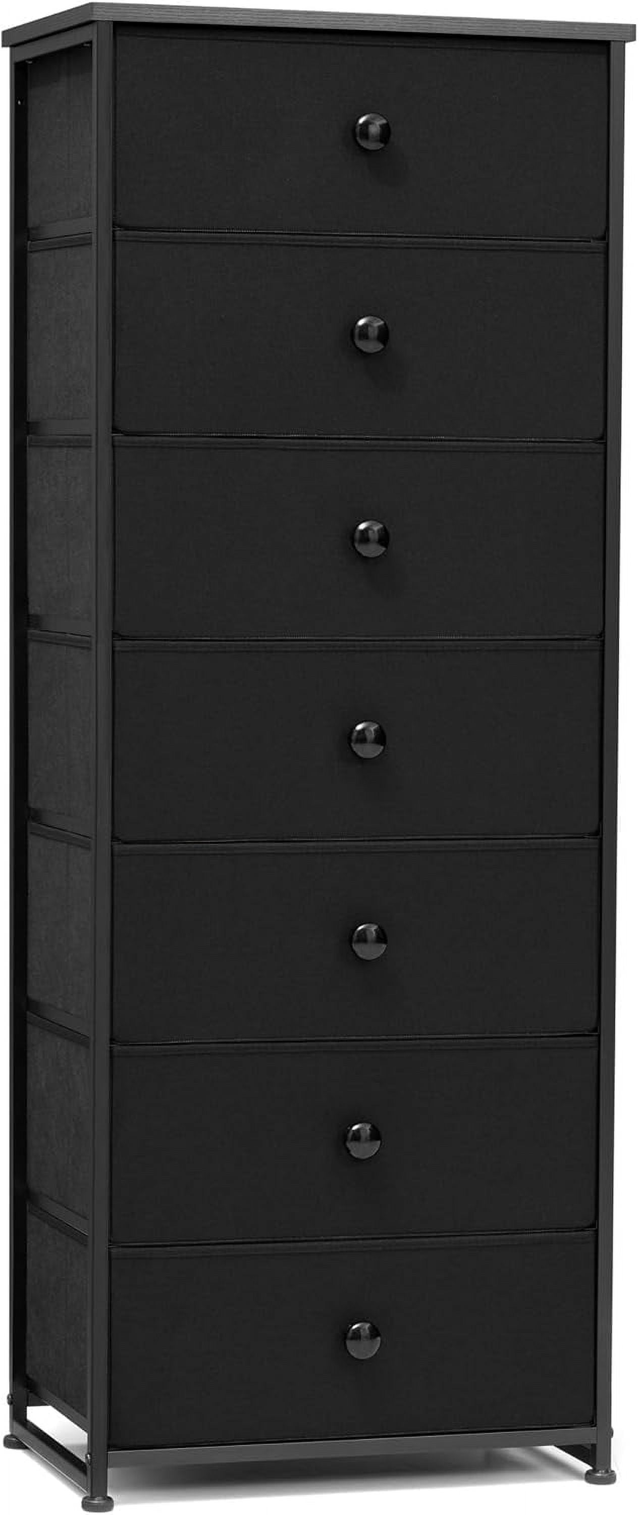 Tall Dresser, 7-Drawer Fabirc Storage Tower, Chests of Drawers ...