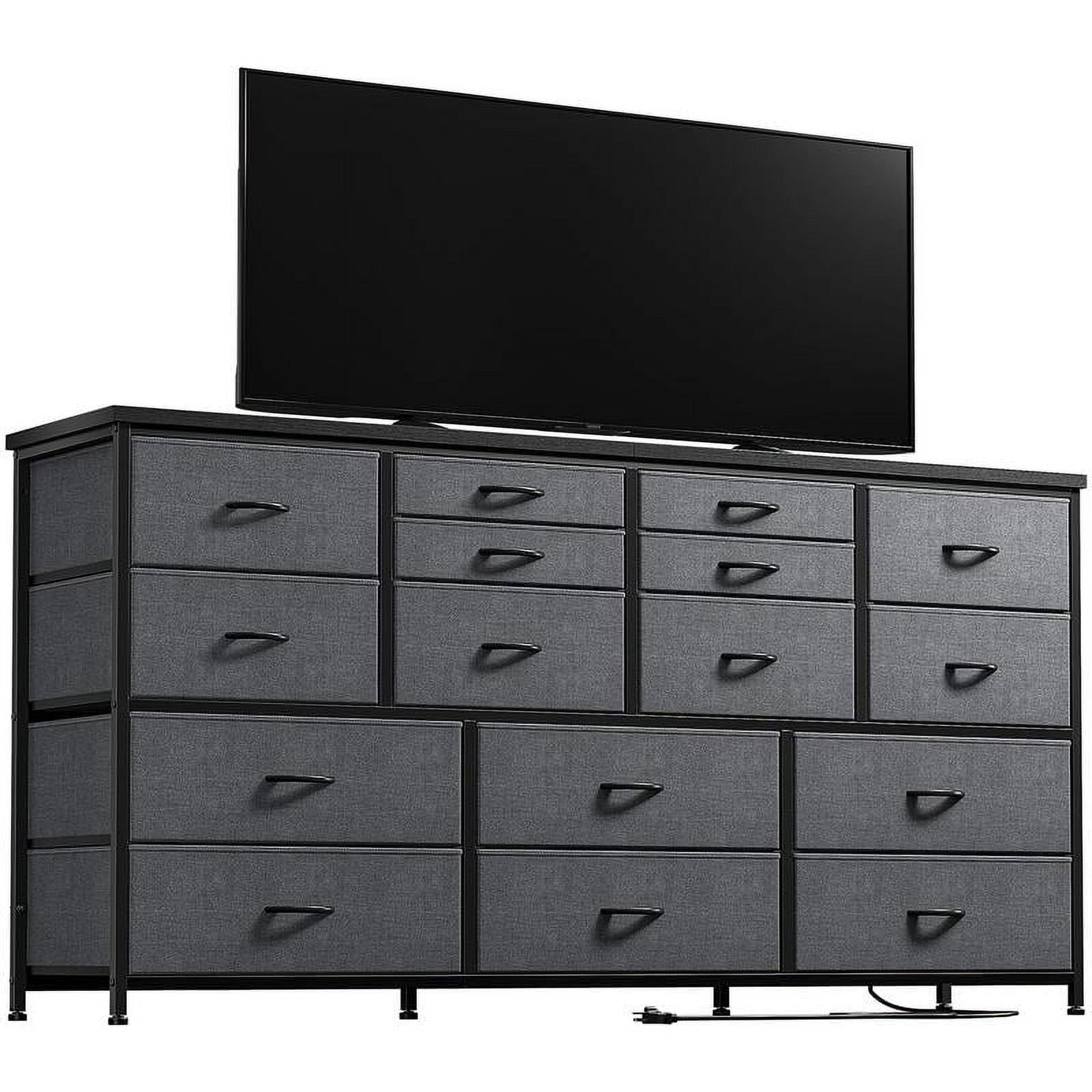 Tall Dresser for Bedroom with 16 Drawer, Fabric Bedroom Dressers ...