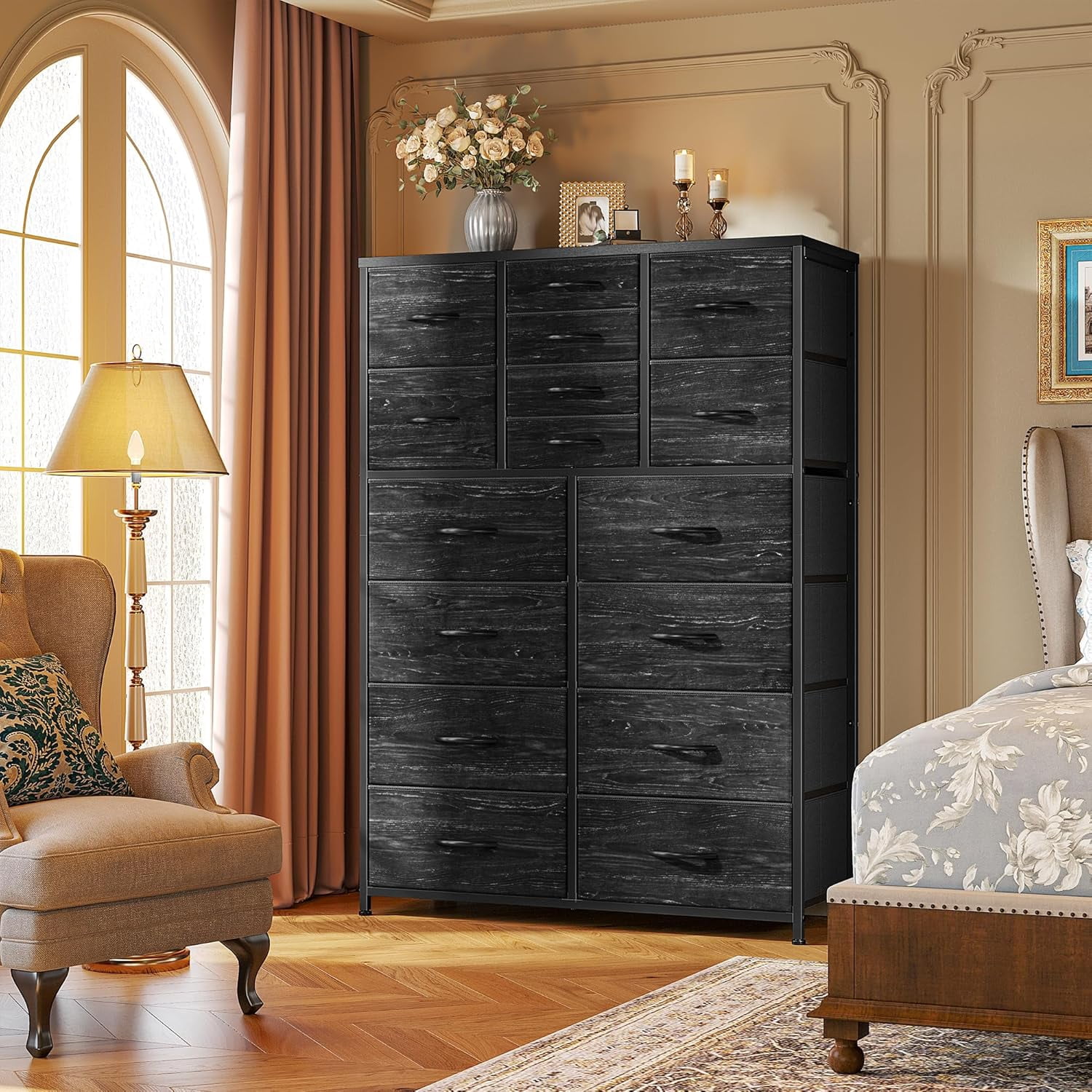 Tall Dresser for Bedroom with 16 Drawers,Fabric Dressers & chests of ...