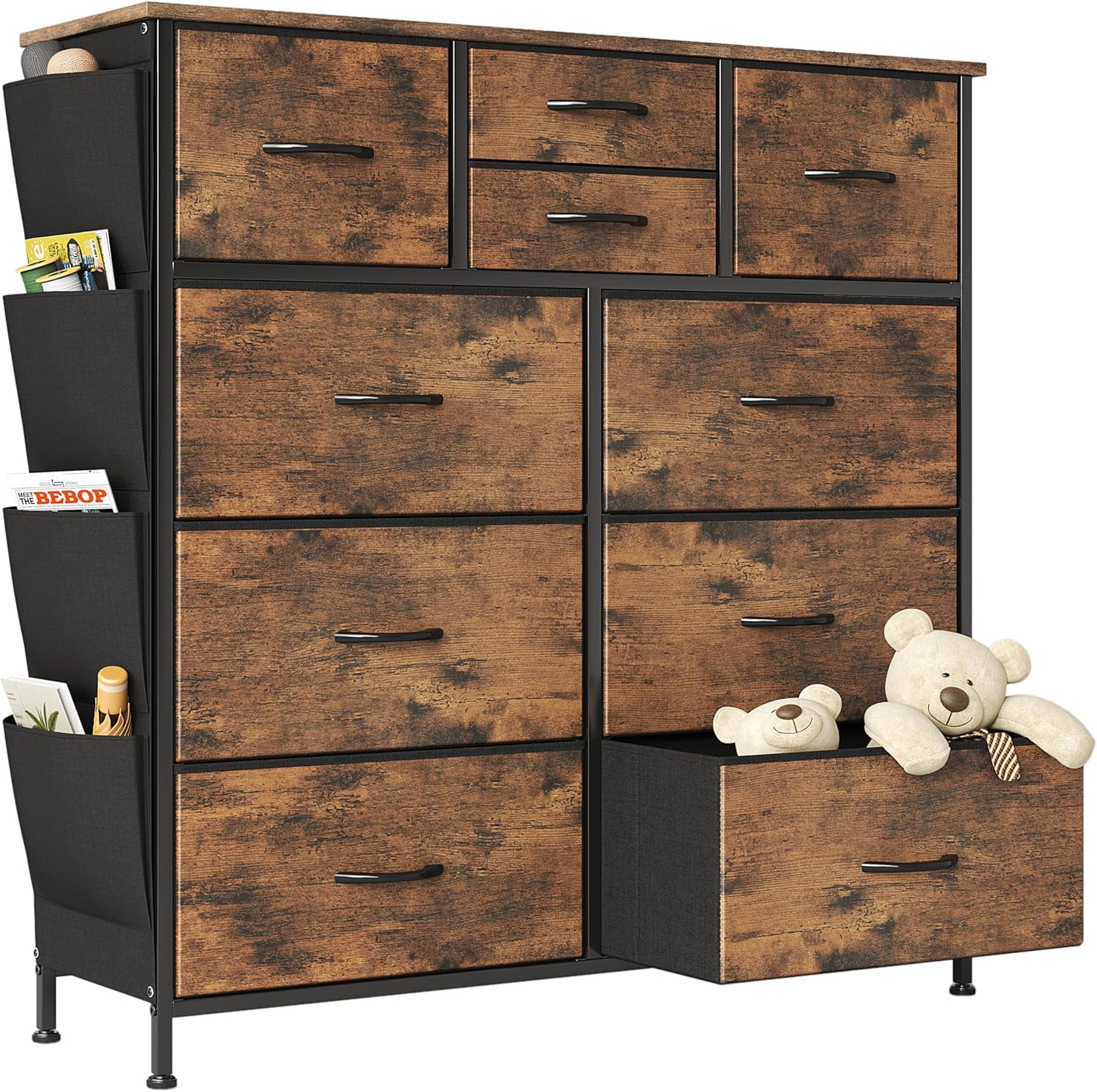 Tall Dresser for Bedroom Fabric Dresser Storage Tower with 18 Drawers ...
