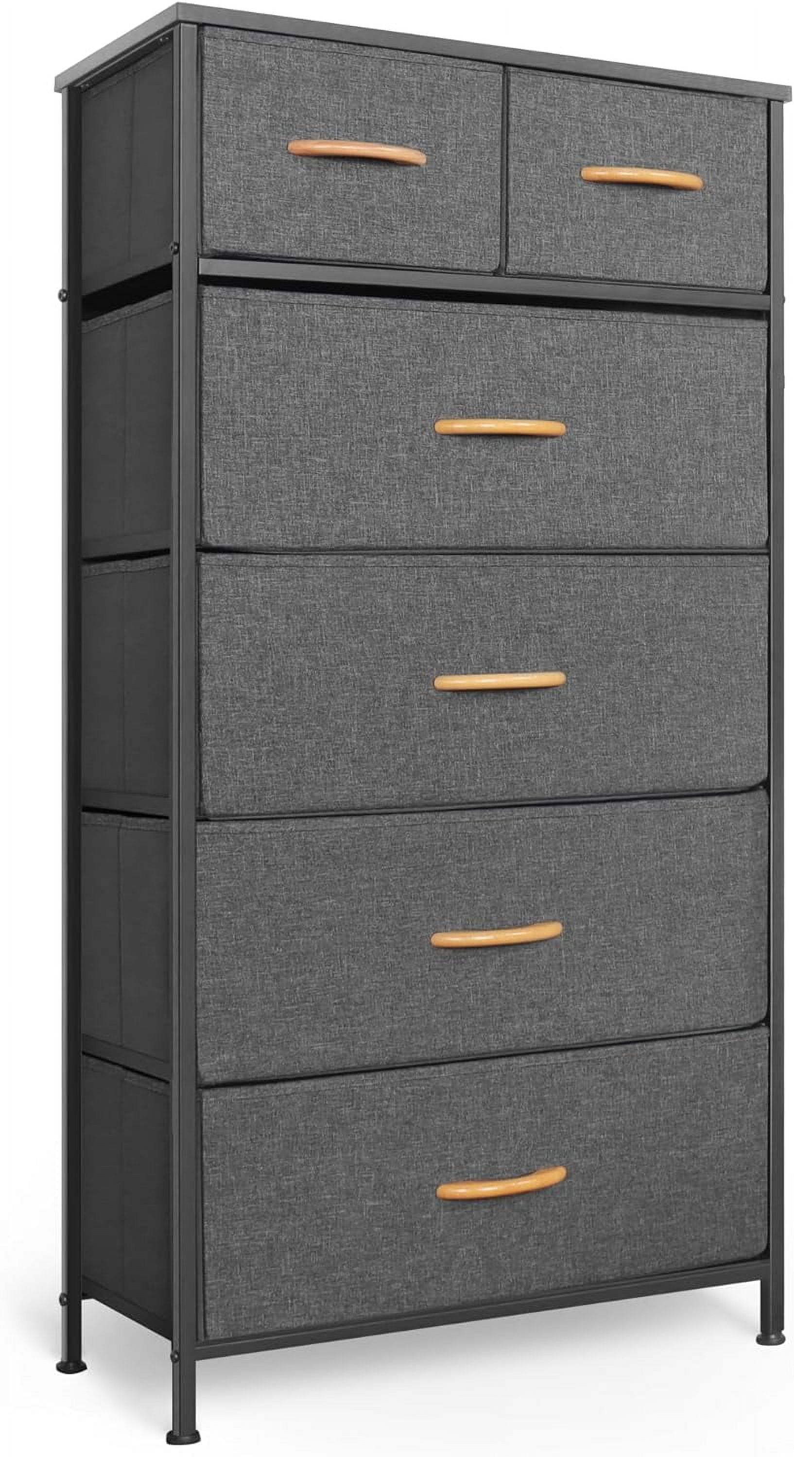 Tall Dresser for Bedroom, Vertical Storage Organizer Tower with 6 ...