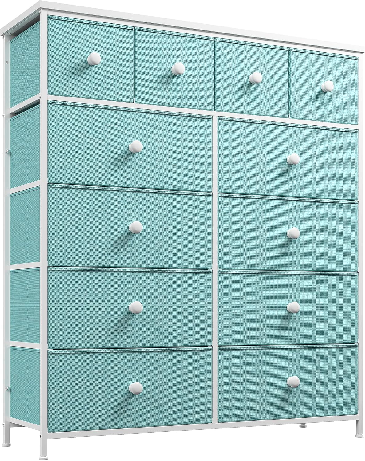 Tall Dressers for Bedroom with 12 Drawers, Fabric Storage Dressers & Chests of Drawers, Sturdy ...