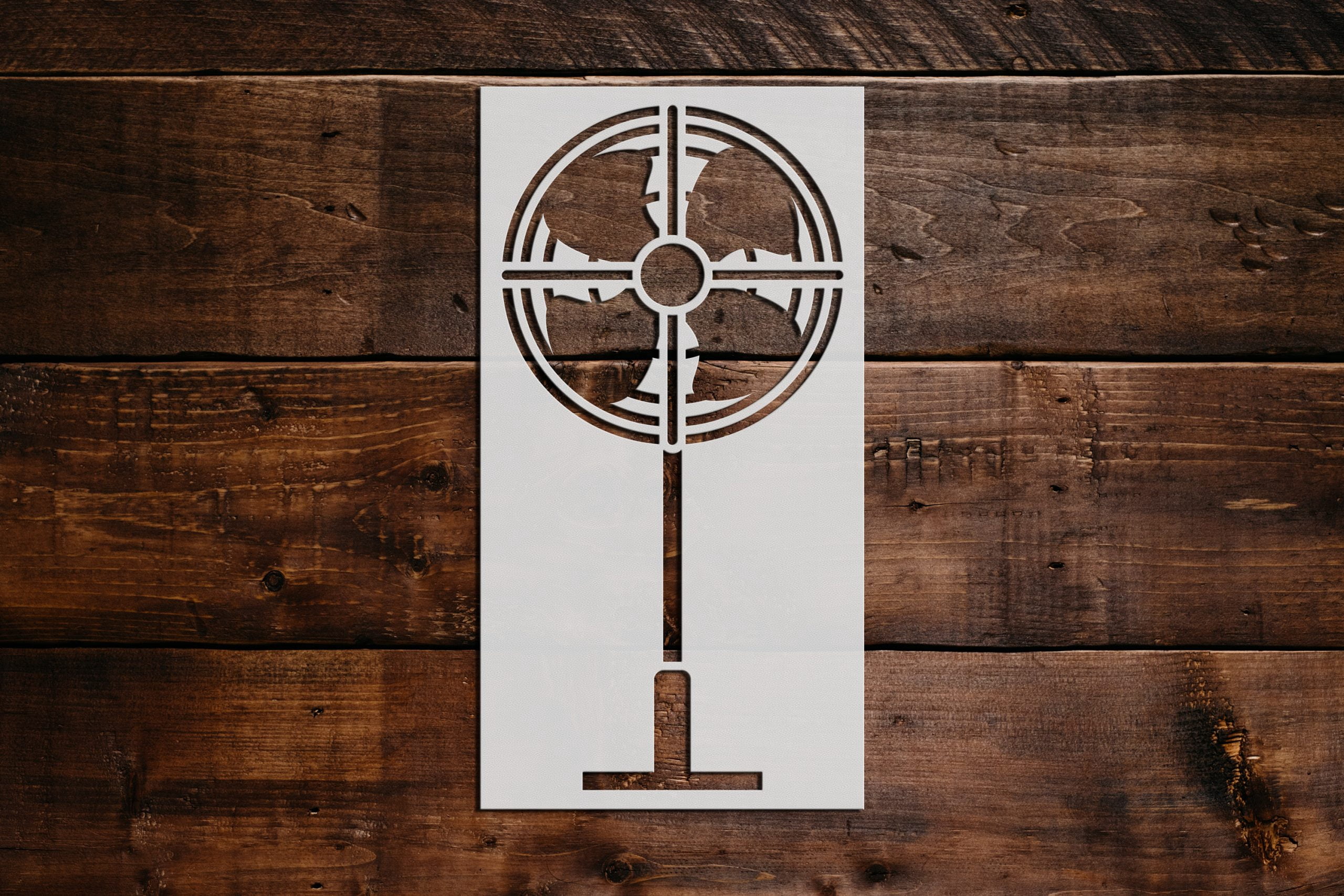Tall Fan Stencil - Art and Wall Stencil (12"x36") - Walmart.com