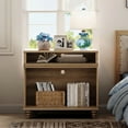 Tall Farmhouse Nightstand, Large Bedside Table Night Stand with Storage ...