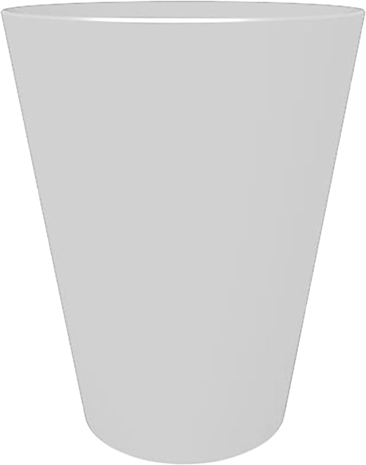 Tall Finley Tapered Round Planter: 14" - Casper White - Matte Textured ...