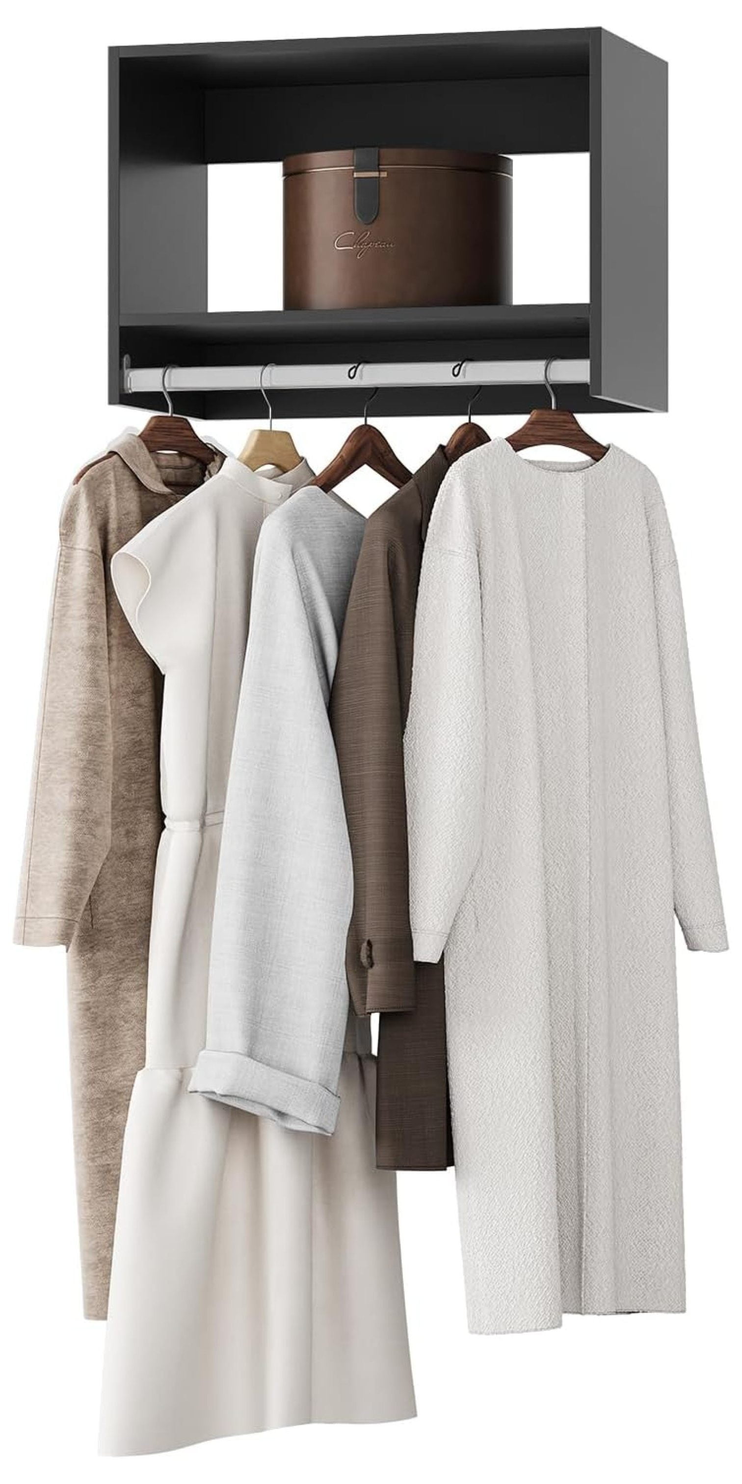 Tall Hanging Closet Unit, Modular Closet System, Wood Closet System ...